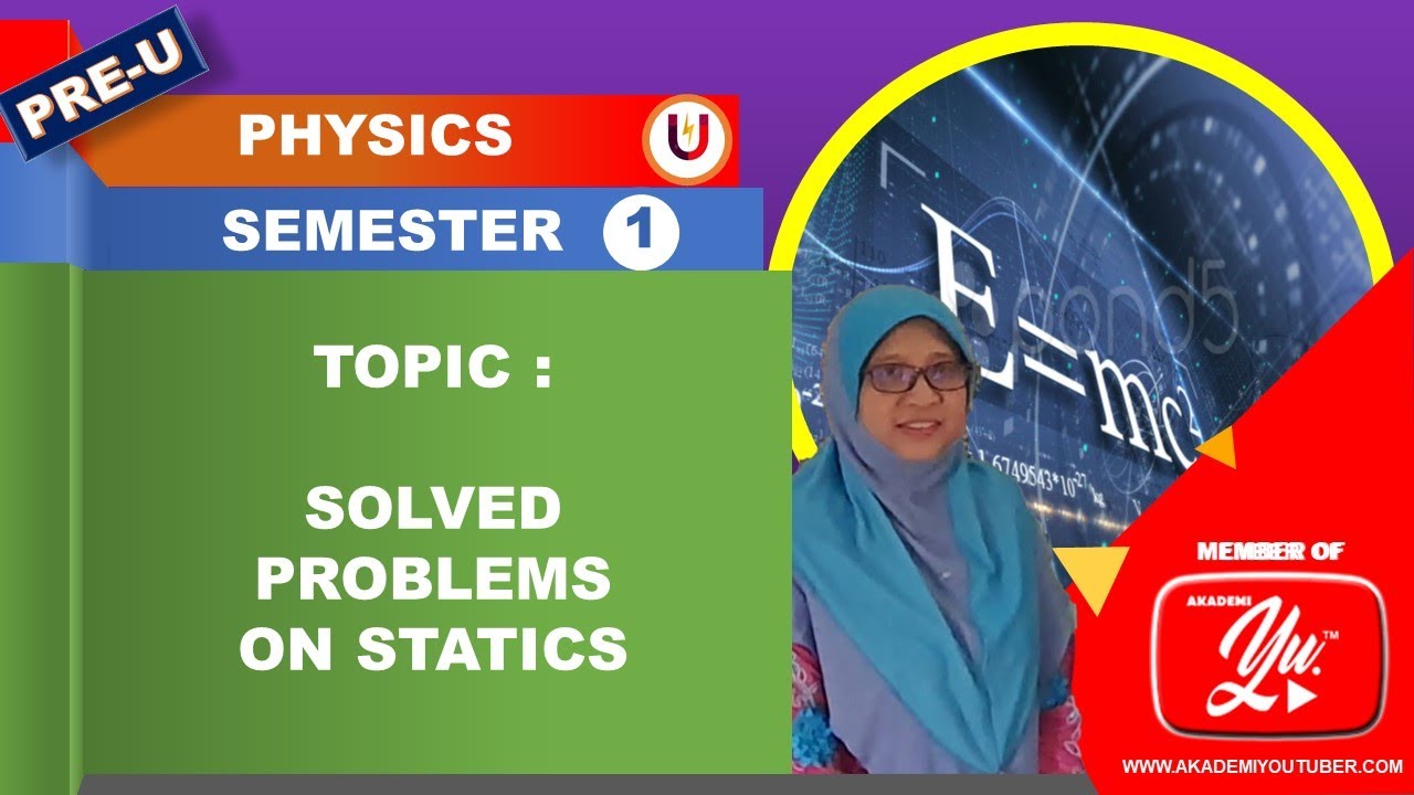 Solved Problem on Statics - Past Years STPM Essay Question - YouTube