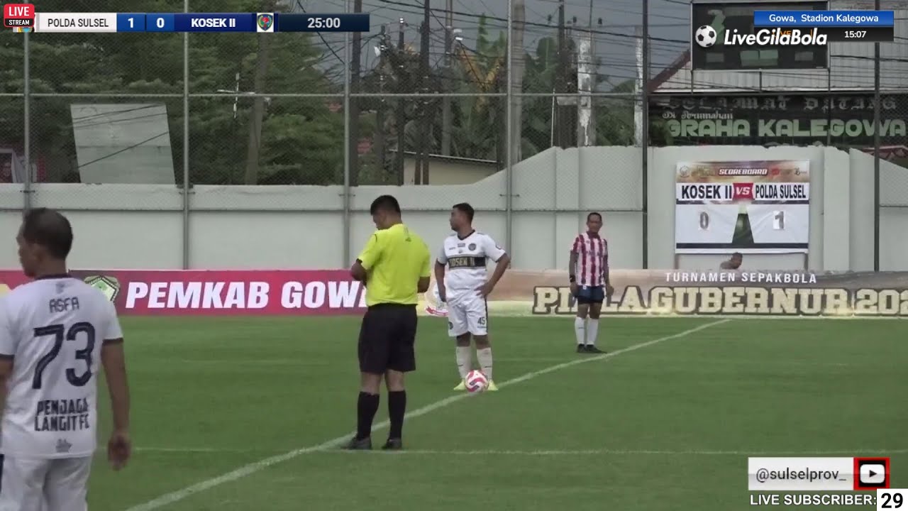 Polda Sulsel vs Kosek II | Putaran Final Piala Gubernur Sulawesi ...