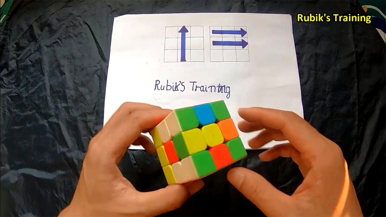 how to solve a rubik's cube in 2 moves - cube solve magic trick - YouTube
