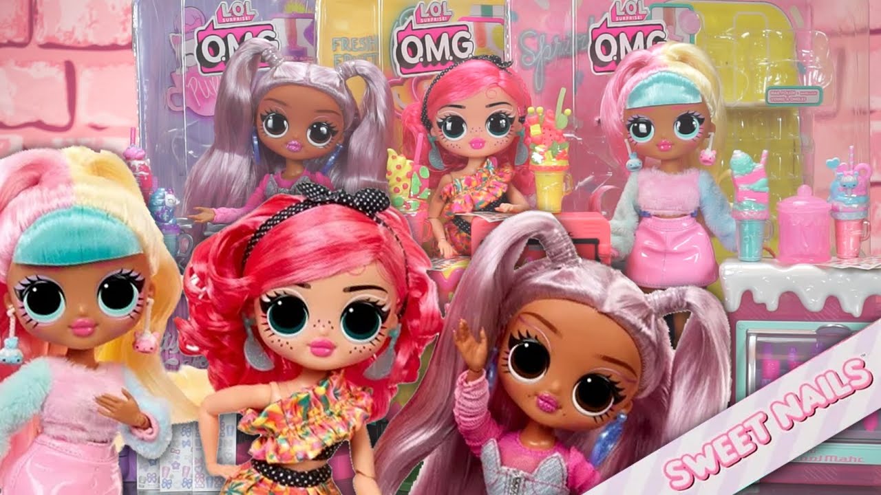 Fast Review LOL OMG Sweet Nails Serie COMPLETA - Candylicious, Kitty K ...