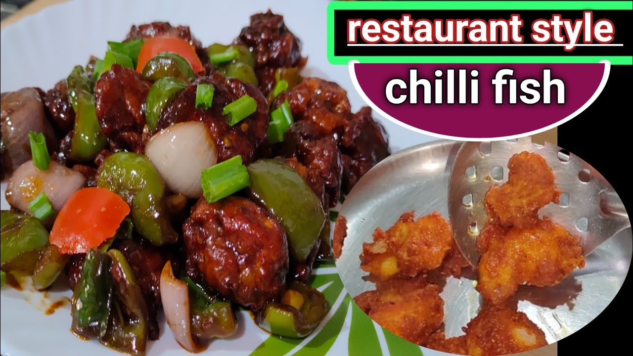 फिश चिली रेसिपी मराठी | Restaurant style chilli fish | chilli fish dry ...
