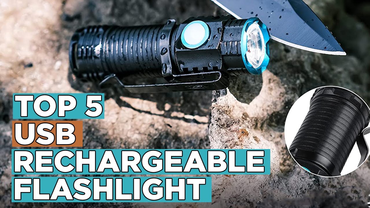 Top 5 Best USB Rechargeable Flashlight 2022 - YouTube