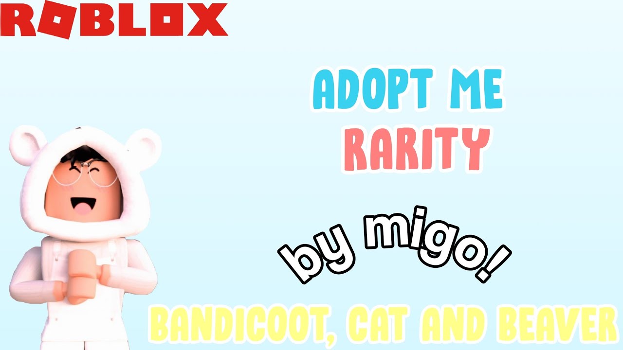 Adopt Me Pet Rarity *Beaver, Cat and Bandicoot (Roblox Adopt Me) - YouTube