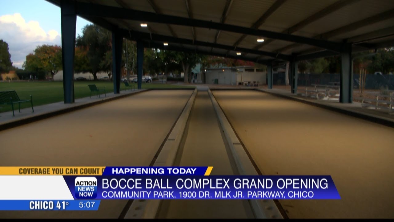 A brand new bocce ball complex is opening in Chico - YouTube