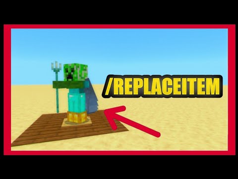 COMO USAR EL COMANDO REPLACEITEM EN MINECRAFT PE | TUTORIAL DE COMANDOS - YouTube