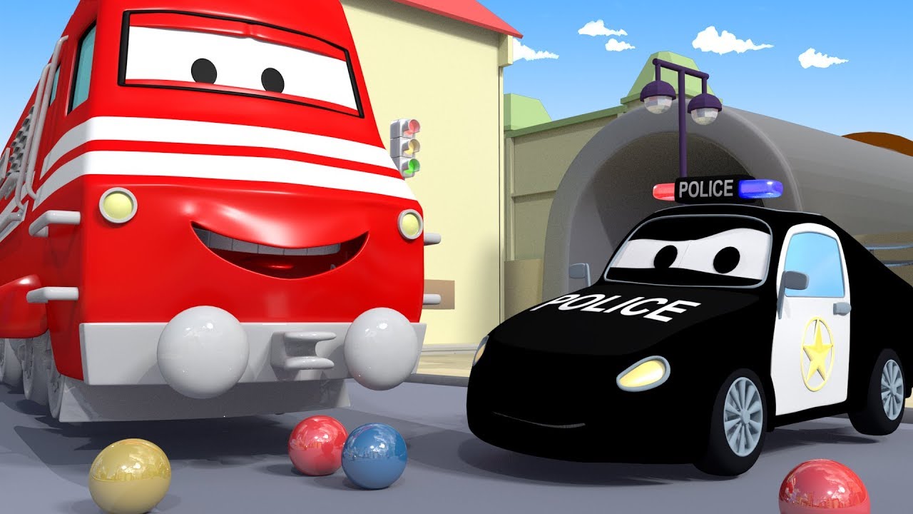 The Candy Thief - Troy The Train of Car City | Train cartoons for ...