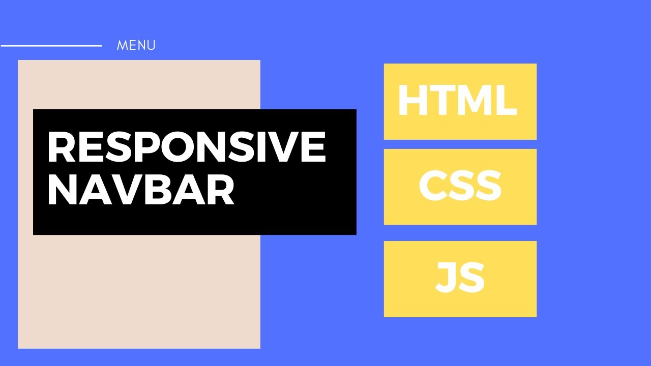 Responsive Navbar Mobile In Html Css And Javascript Youtube 4145