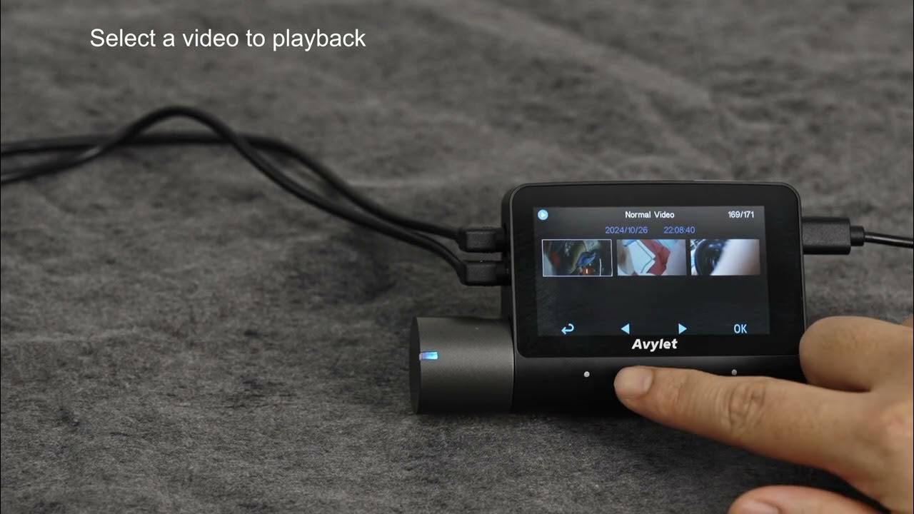 Playback and Delete Videos on Avylet A8 3-Channel Dash Cam - YouTube