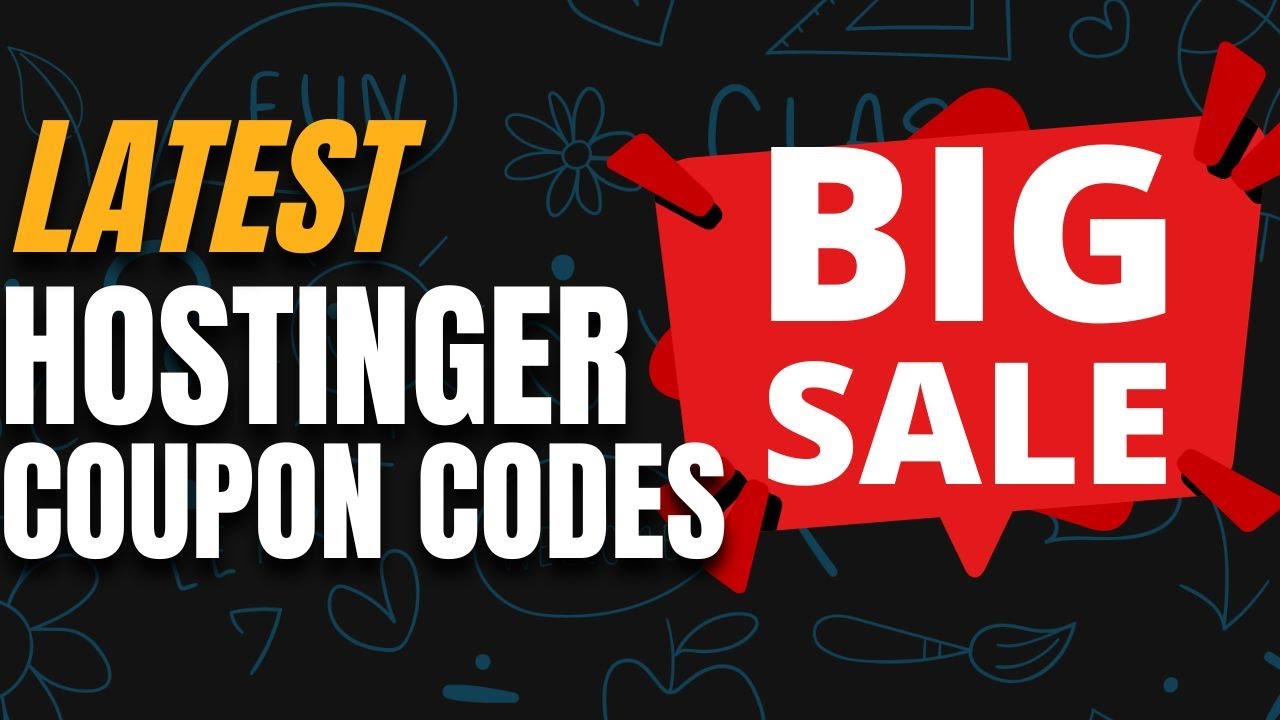 Hostinger Coupon Codes 2024 : 91% Discount Hosting Deals - YouTube