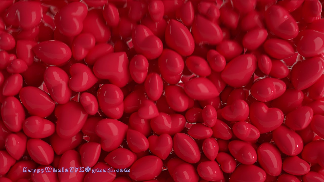 red valentine's day heart transition - YouTube