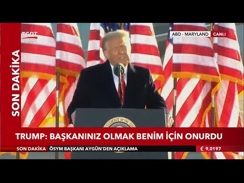 ABD Başkanı Donald Trump Veda Konuşmasını Yaptı