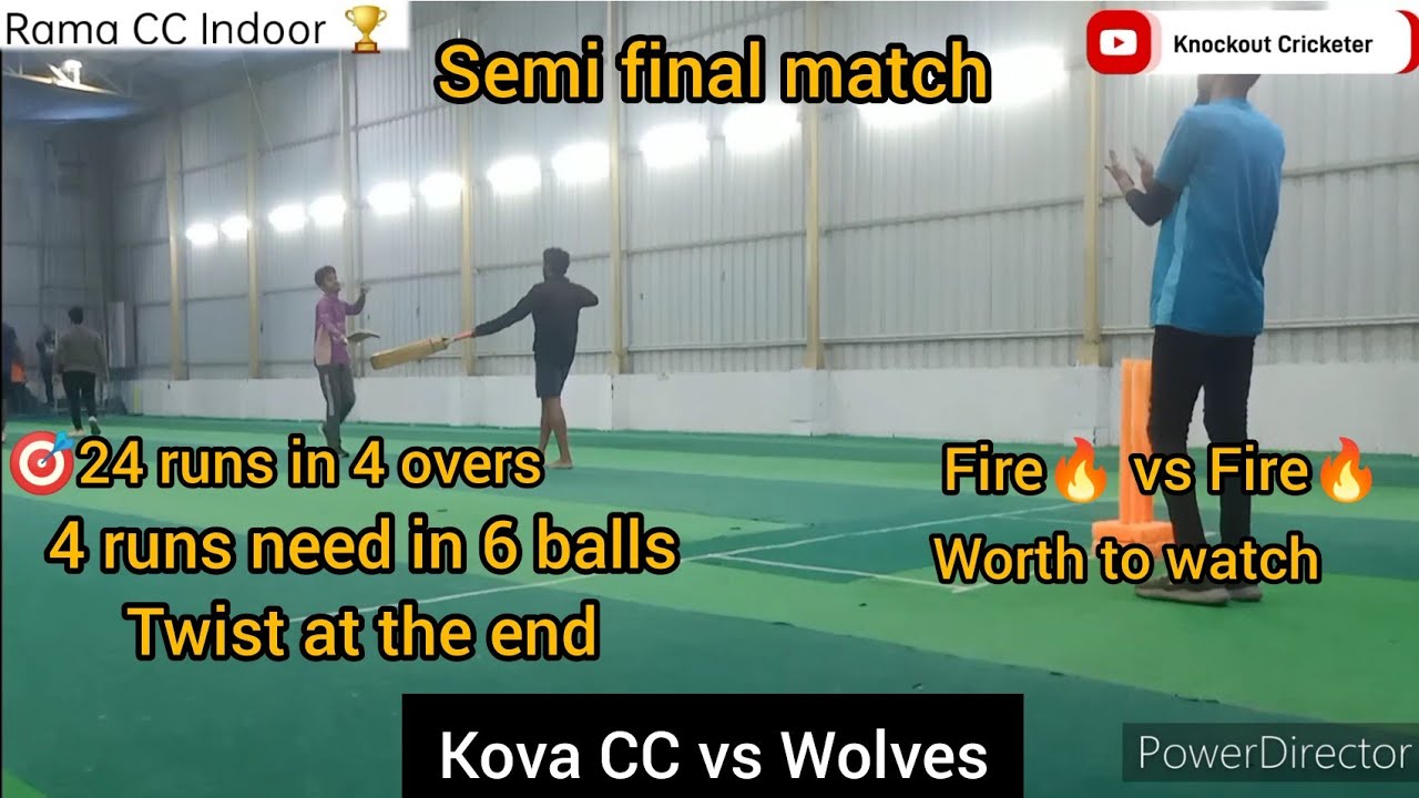 Kova CC vs Super Wolves || Semi Final || Rama CC Indoor Trophy|| Krono ...