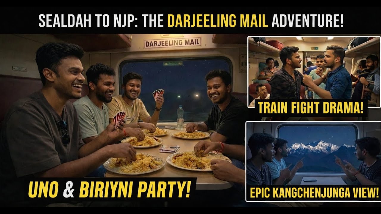 This Train Journey Made Our Trip Special || Darjeeling Mail 12343 ...