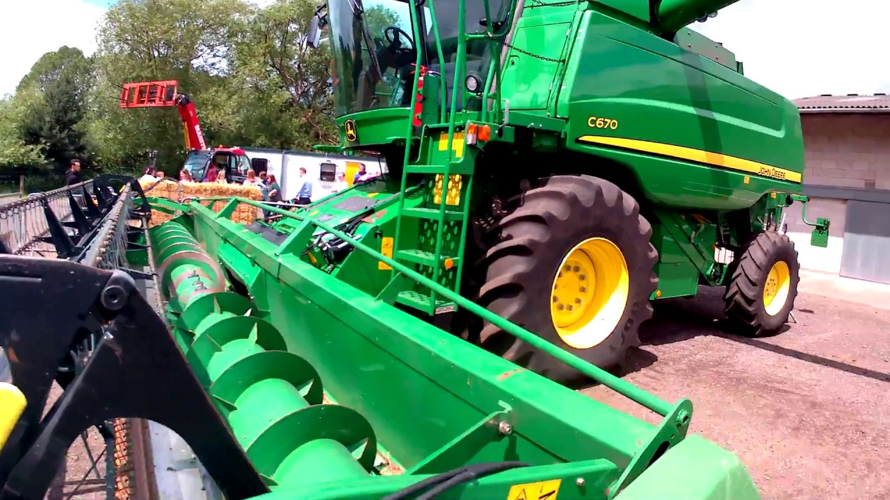 2011 John Deere C670 9.0 Litre Diesel Combine Harvester - YouTube
