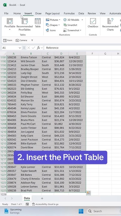 How to create a Pivot Table in 3 steps. 🤓 #excel #pivot #tutorial - YouTube