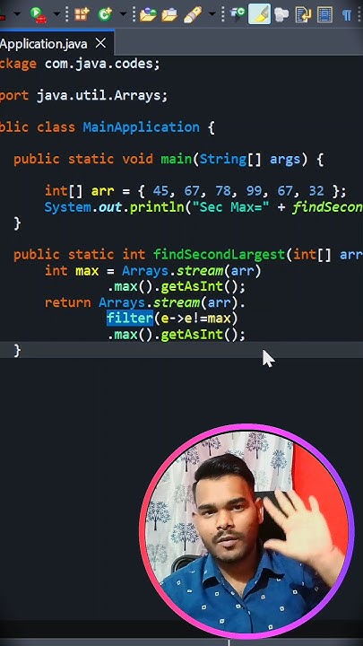 Find Second Largest Element in Array 🔥 Without Sorting | DSA Interview Question - YouTube