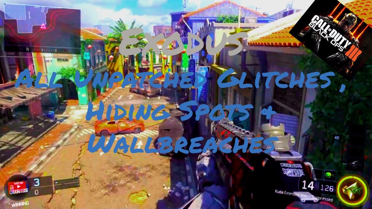 BO3 »| EXODUS EVERY UNPATCHED GLITCHES, HIDING SPOTS & WALLBREACHES ...