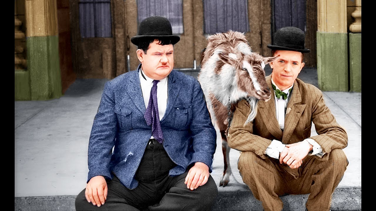 Laurel and Hardy Angora Love (1929) Colorized! Best Scenes. - YouTube