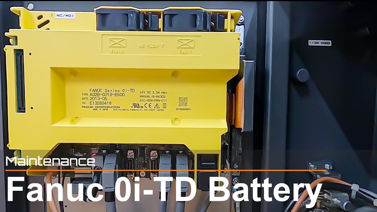 [TAKAMAZ Maintenance] 0i-TD ファナックコントローラのバッテリ交換/Battery replacement for ...