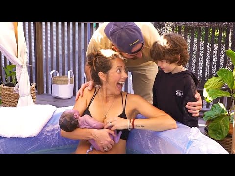 DREAM COME TRUE OUTDOOR WATER BIRTH!!! (SURPRISE GENDER REVEAL!)