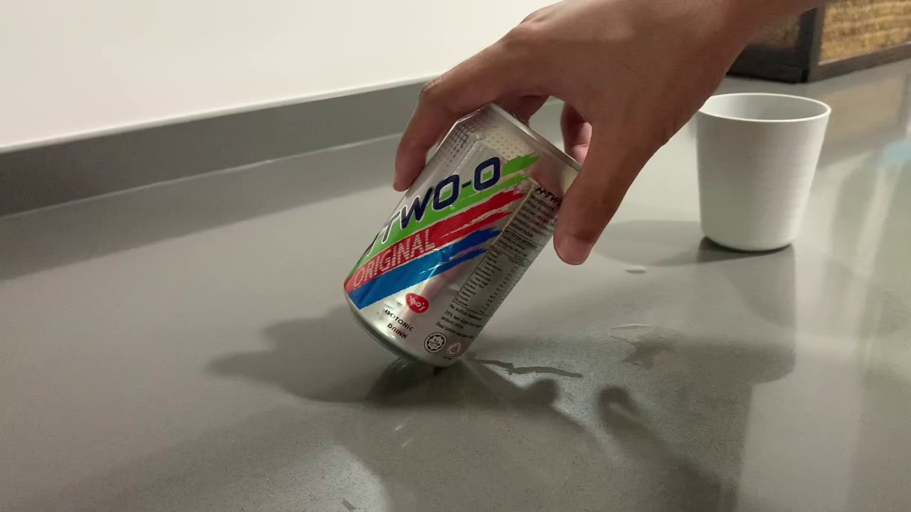 Slanted Soda Can Experiment - YouTube