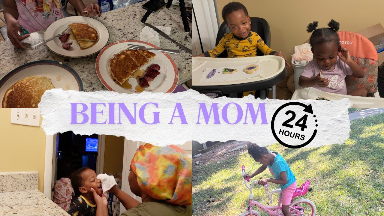 BEING A MOM for 24 HOURS | 3 kids | morning routine | time out ...