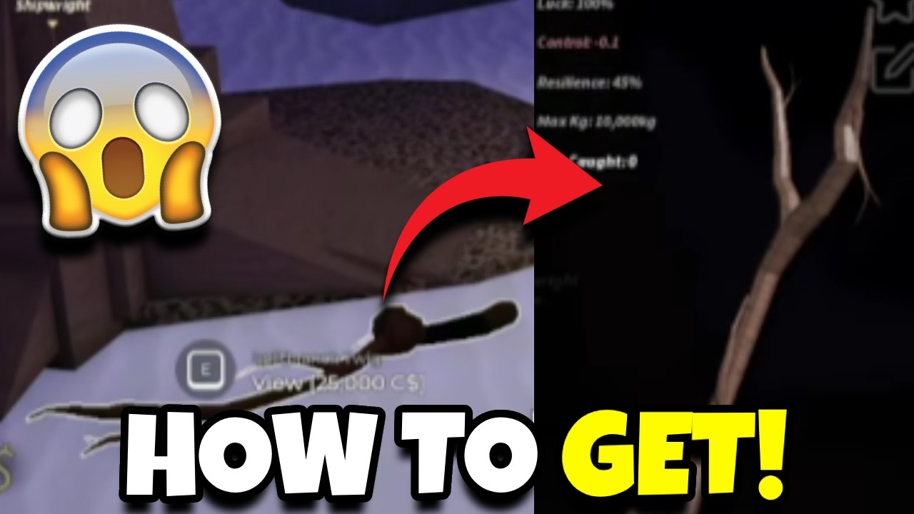 HOW To Get SECRET Split Branch Twig Rod In FISCH - (EVERTURN FOREST ...