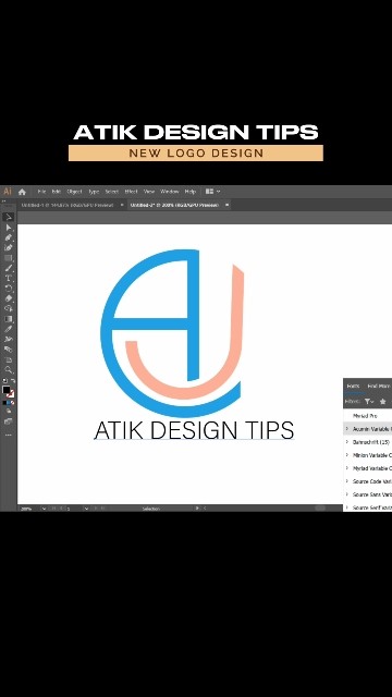 Quick & Easy Logo Design in Illustrator #shorts #logo - YouTube