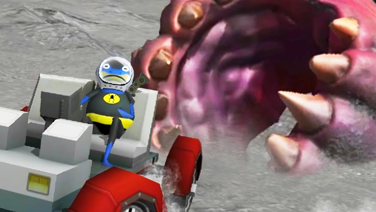 MOON RACE WITH A GIANT SANDWORM - Amazing Frog - Part 151 | Pungence ...