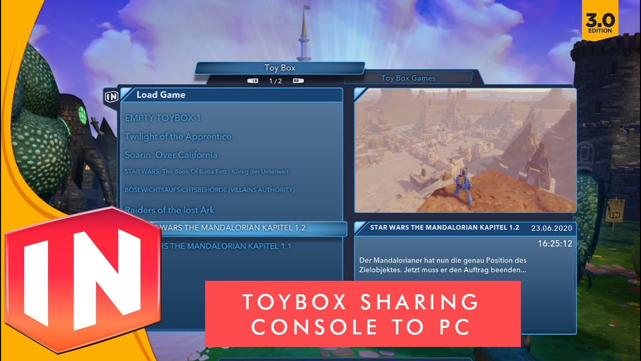 Disney Infinity Toybox Sharing: Console To PC is HERE! - YouTube