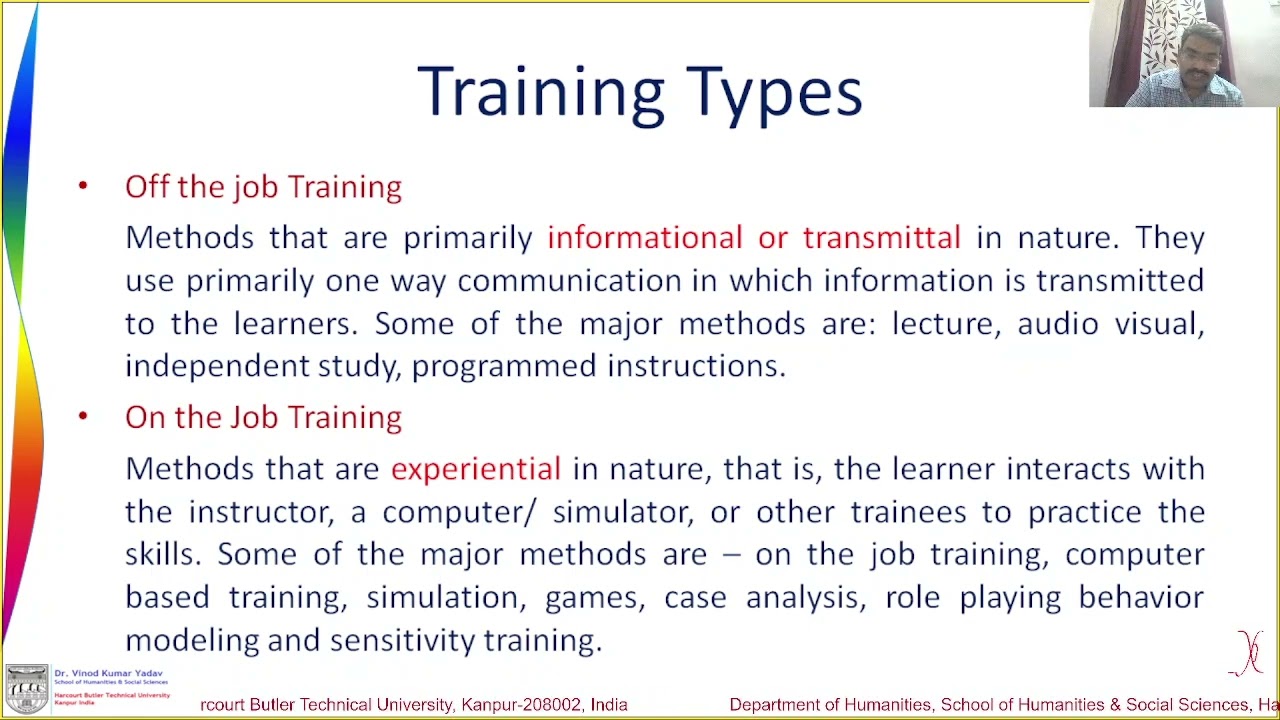 Training: Types and Methods - YouTube