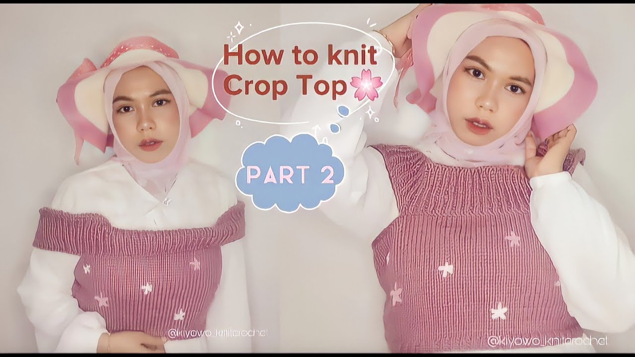 How to knit vintage crop top | easy for beginners | cute Crop Top free ...