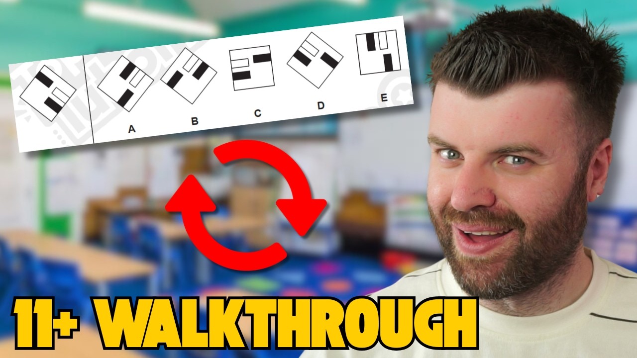 11 + Spatial Reasoning Rotation Questions Made EASY! [Top Technique ...