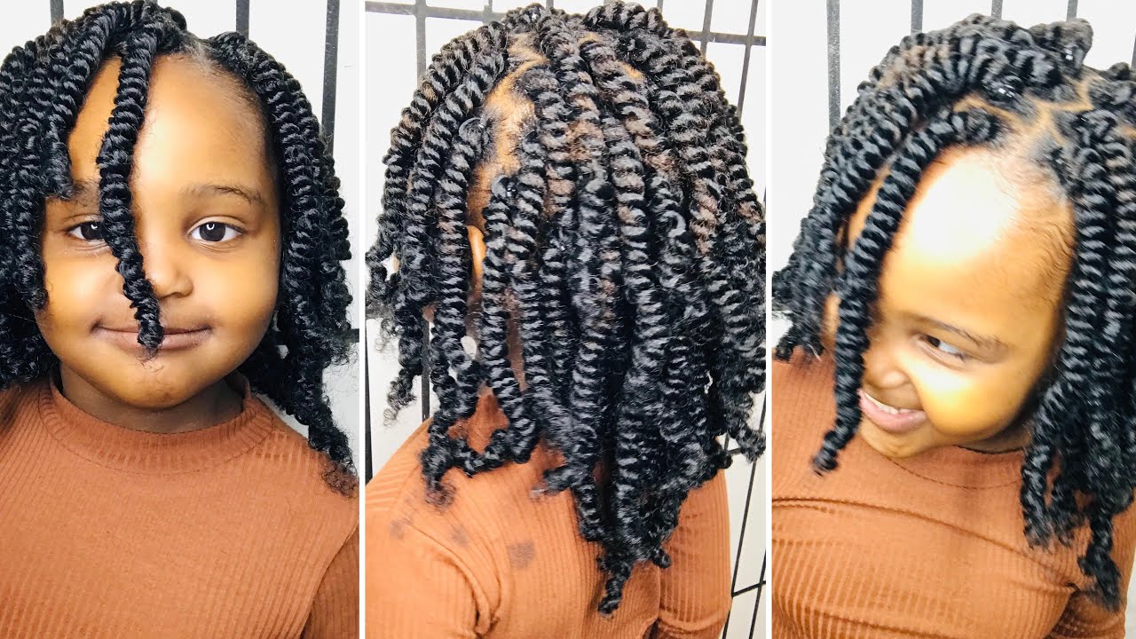 😍how to:rubber band method spring twist on kids /painless - YouTube