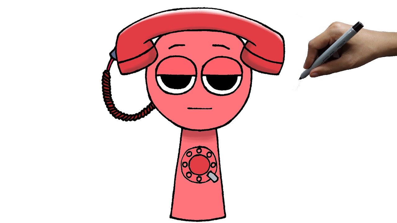 How to draw tele (sprunki incredibox) - YouTube