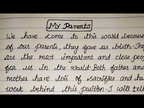 My parents essay|easy essay on my parents|short paragraph about my ...