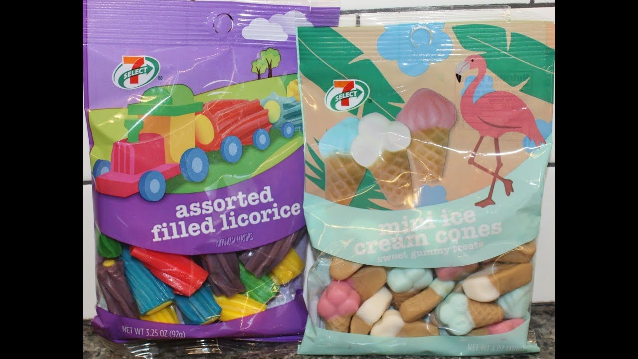 7-Eleven 7 Select: Assorted Filled Licorice and Mini Ice Cream Cones ...