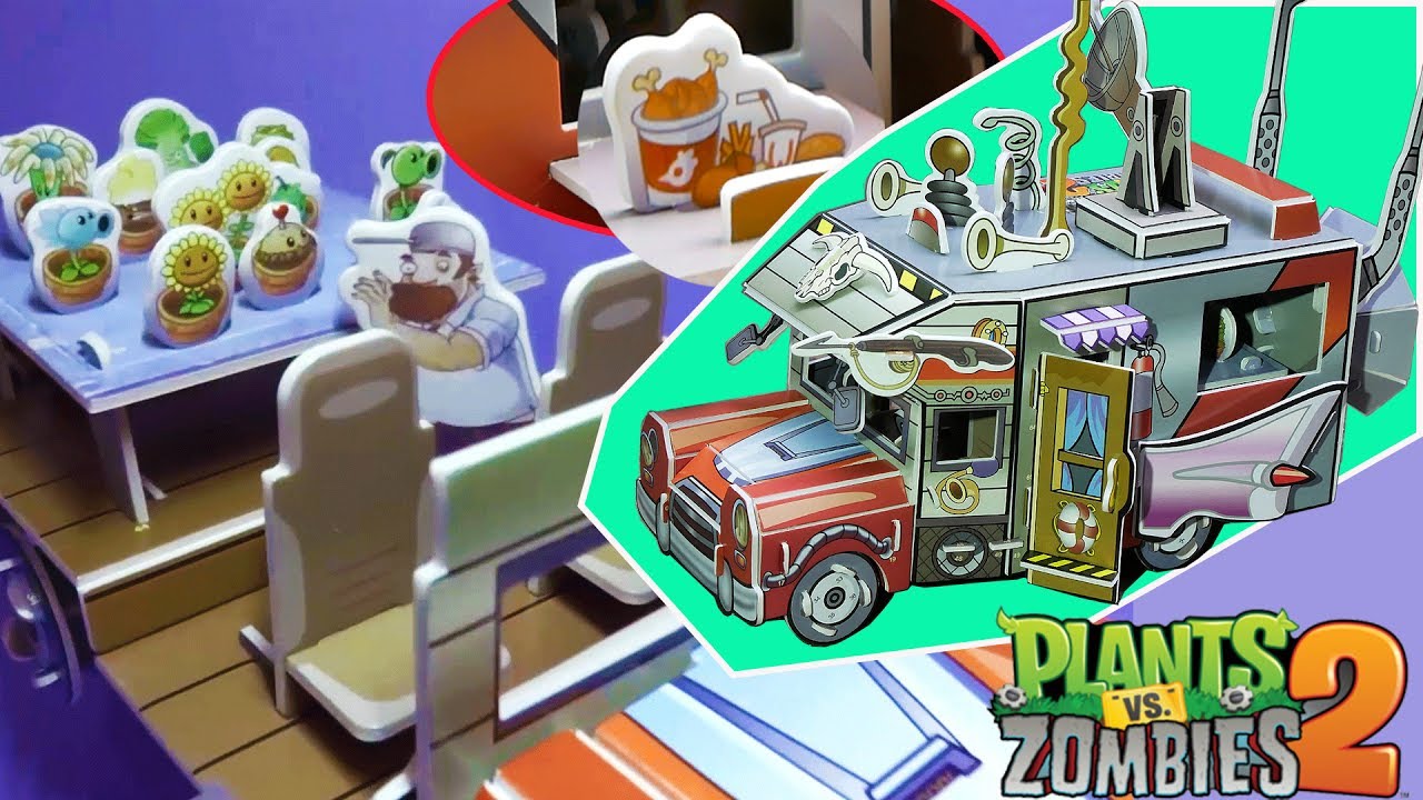 Build Crazy Dave's Time Machine RV Penny with Interior Plants VS ...