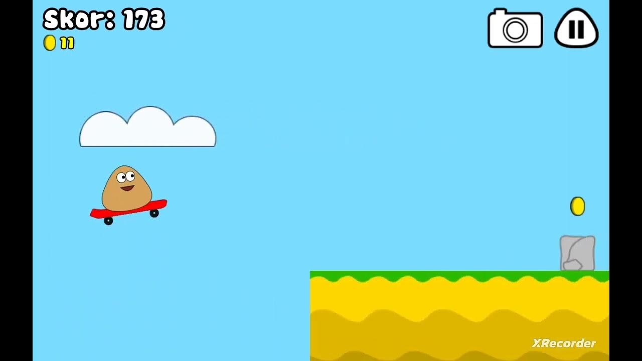 Pou game cliff jump (full HD) - YouTube