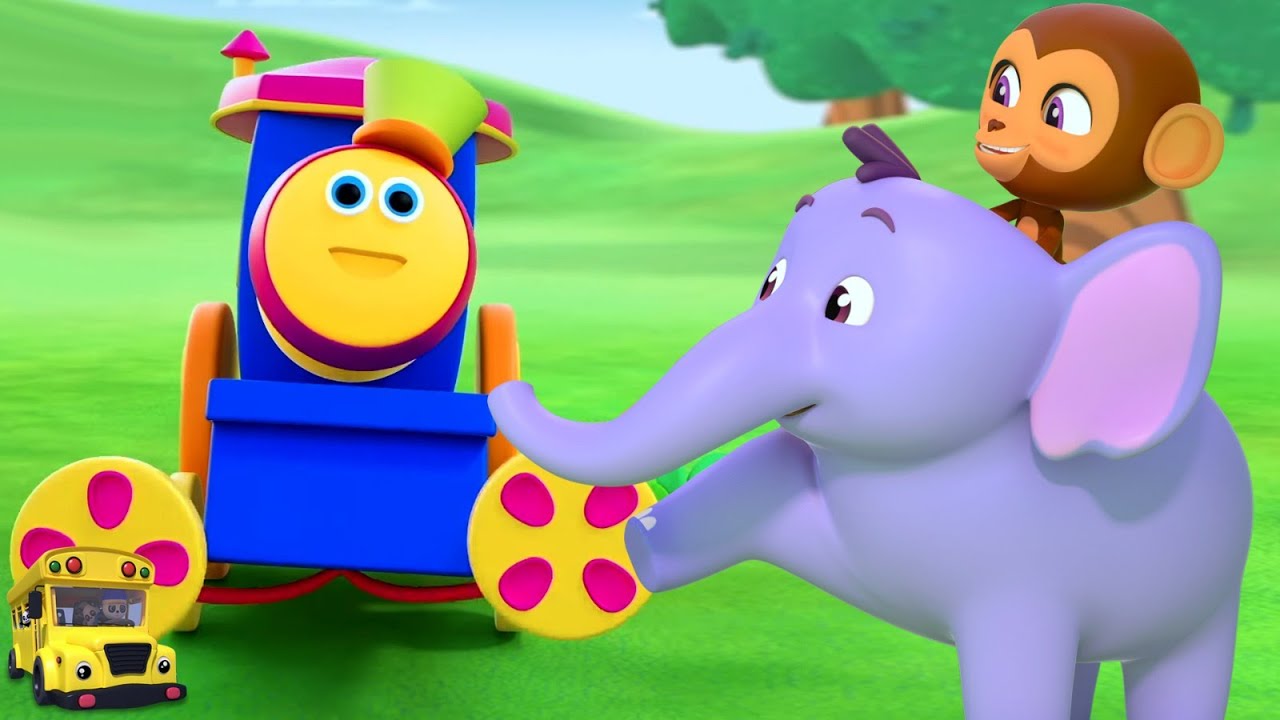 Chuk Chuk Gaadi, छुक छुक रेलगाड़ी, Train Cartoon Video and Kids Rhymes ...