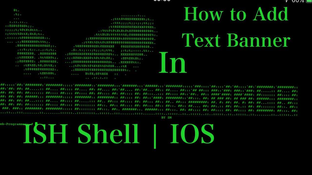 How to Add Text Banner in ISH Shell | IOS - YouTube