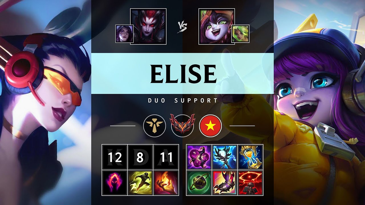 Elise Support vs Lulu - VN Grandmaster Patch 25.11 - YouTube