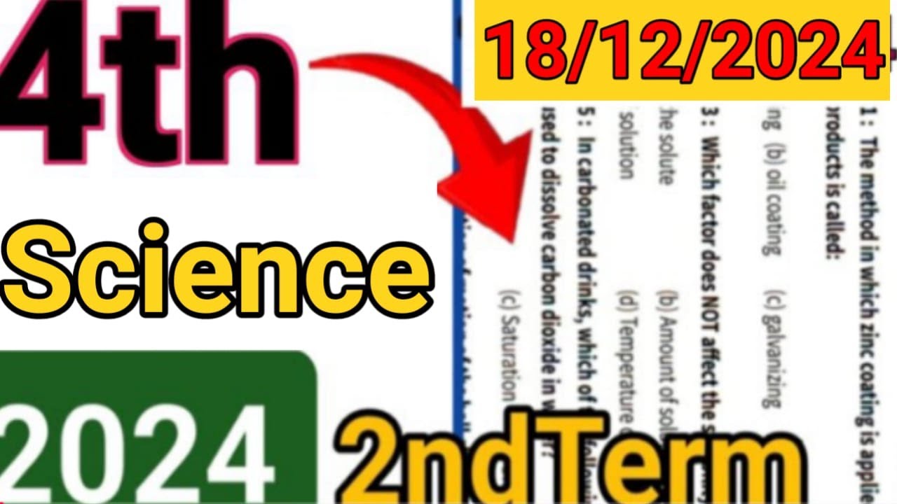 SBA 4th Class Science 2nd Term Complete Solved Paper 2024 SBA Class 4 sba-4th-class-science-2nd-term-complete-solved-paper-2024-sba-class-4