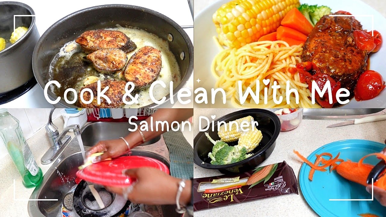 Dinner Cook and Clean With Me | Washing Dishes #cookandcleanwithme ...