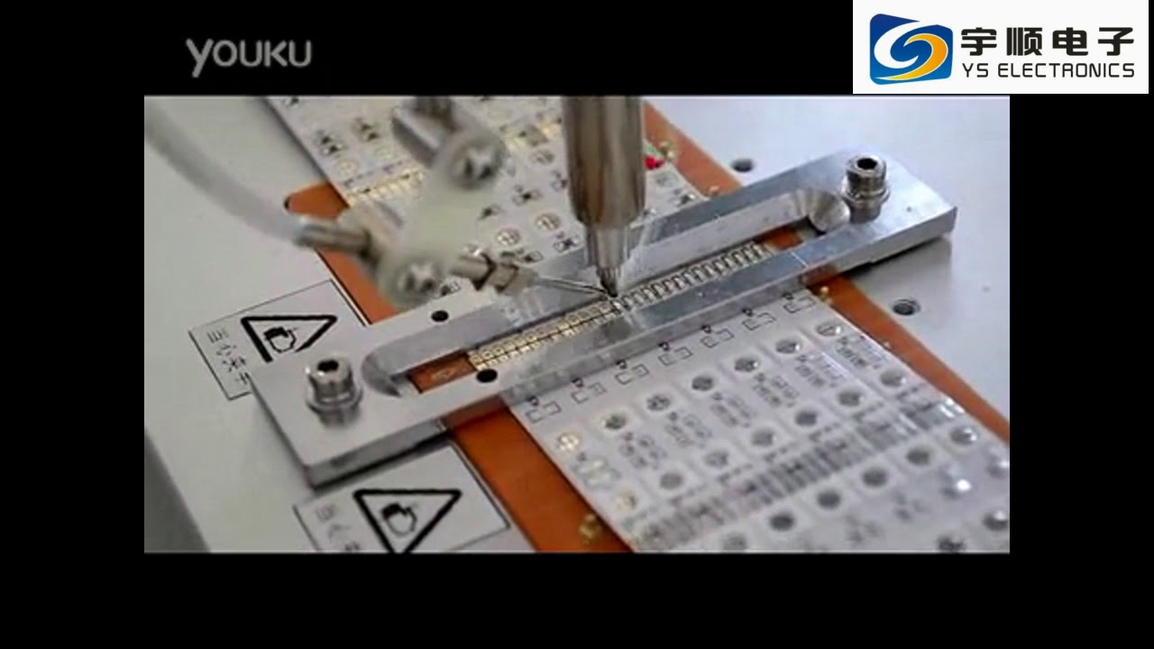 LED Flex light belt Soldering Robot - YouTube