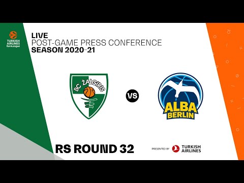 Press conference: Zalgiris - ALBA | EuroLeague 2020-21 Round 32