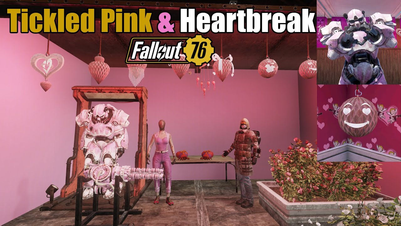 Tickled Pink Bundle & Heartbreaker Power Armor - Fallout 76 Showcase ...