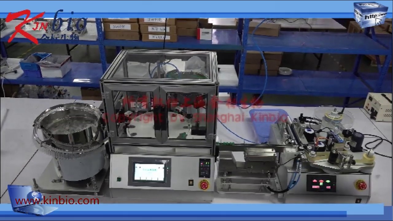 Automatic filling machine for Cryotubes from Shanghai Kinbio - YouTube