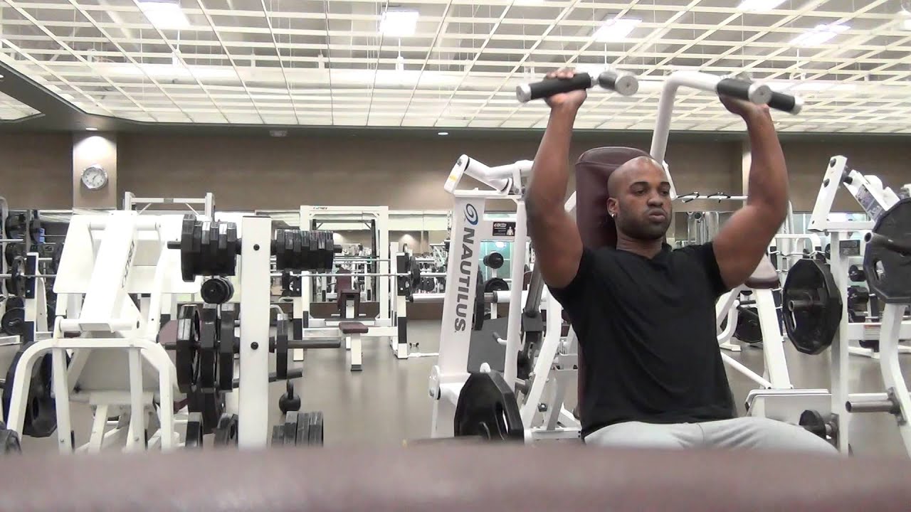 Plate Loaded Shoulder Press Nautilus - YouTube