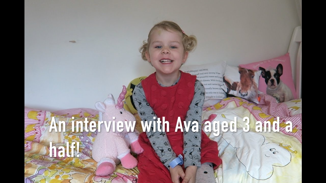 Kid's Interview: When you interview a 3 1/2 year old! The next Zoella ...